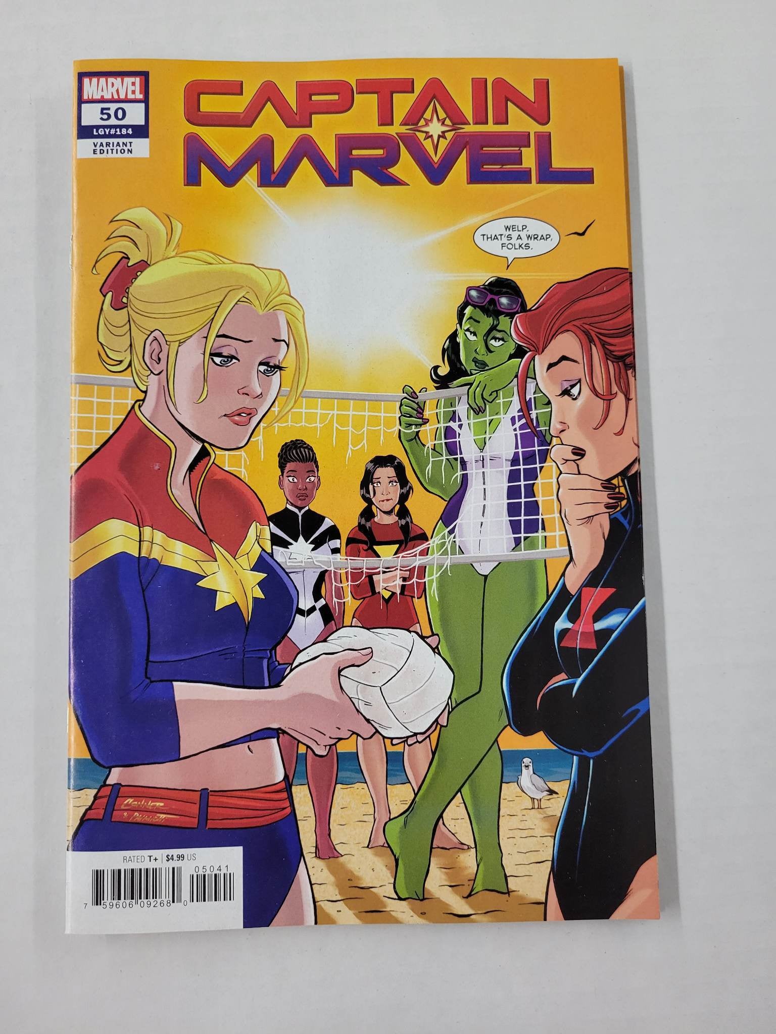 Captain Marvel #50 Beach Variant | Funky Town Comics & Vinyl