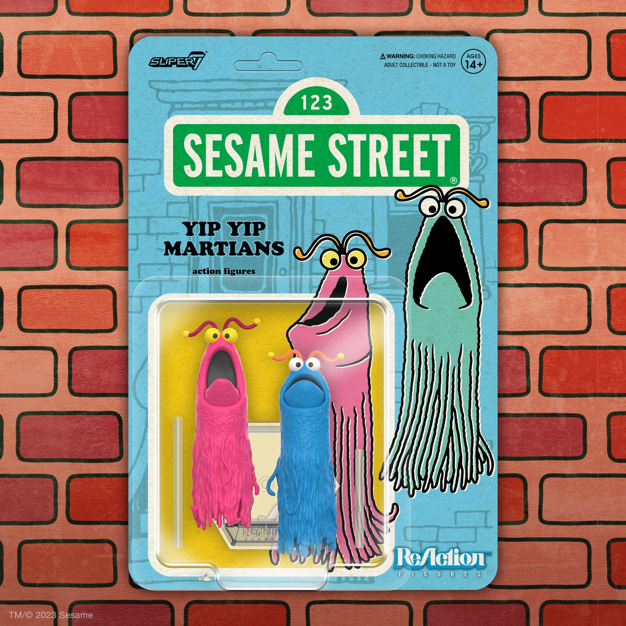 Sesame Street The Yip Yip Martians Reaction Figure Funky Town Comics And Vinyl